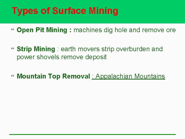 Geology and Nonrenewable Minerals Chapter 14 Environmental Effects