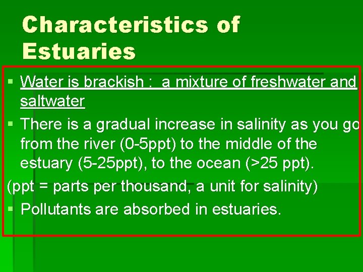 Marine Ecosystems Ocean coasts support plant and animal