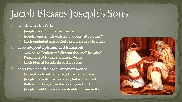 The book of Genesis Lesson 25 The Twelve