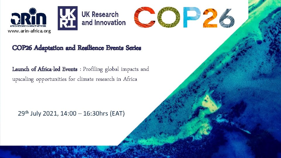 www arinafrica org COP 26 Adaptation and Resilience