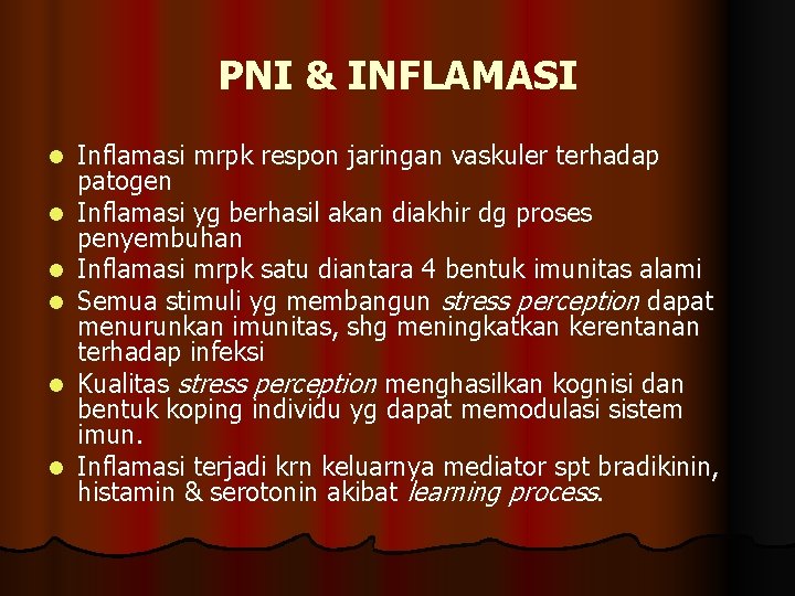 MEKANISME PENYAKIT INFEKSI DALAM KONTEKSNYA DENGAN PSIKONEUROIMUNOLOGI Oleh