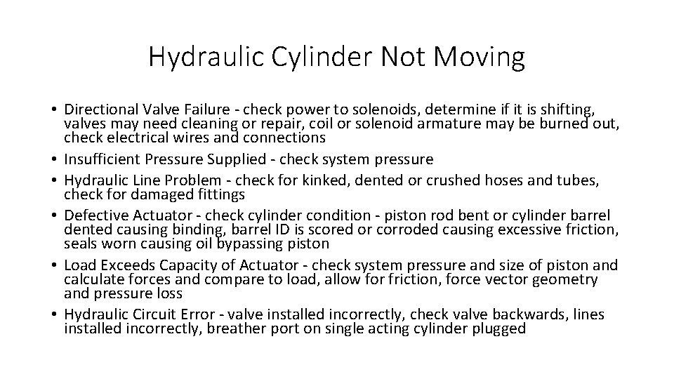 Common problem with Hydraulic systems Noisy Pump or