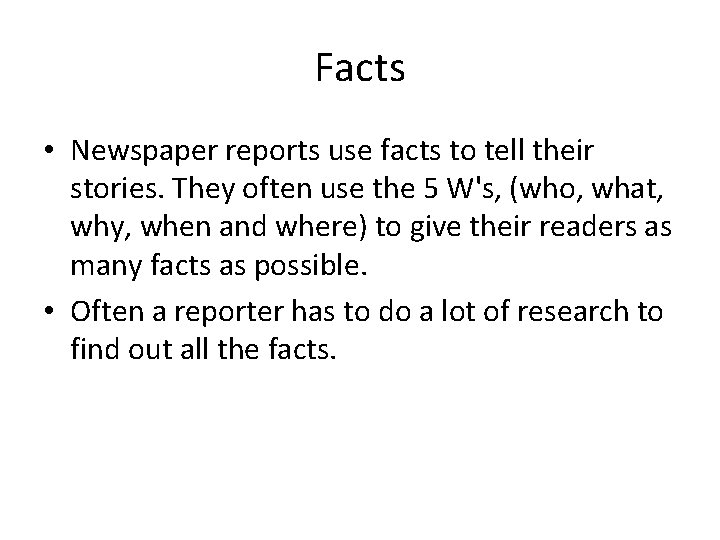 Newspaper Reports What is a newspaper report Newspapers