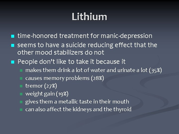 Bipolar Disorder treatment current and future Kurt Weber