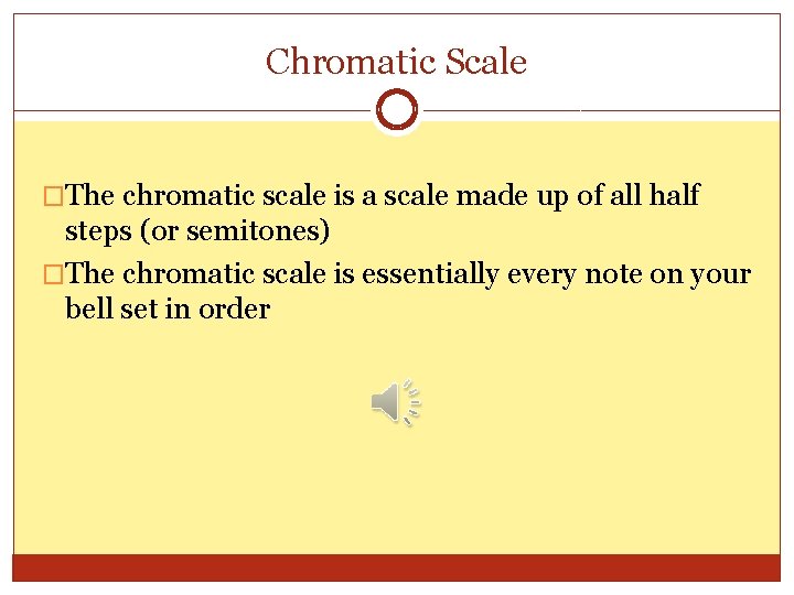 Constructing Scales Advanced Percussion MRS BURCH Introduction You