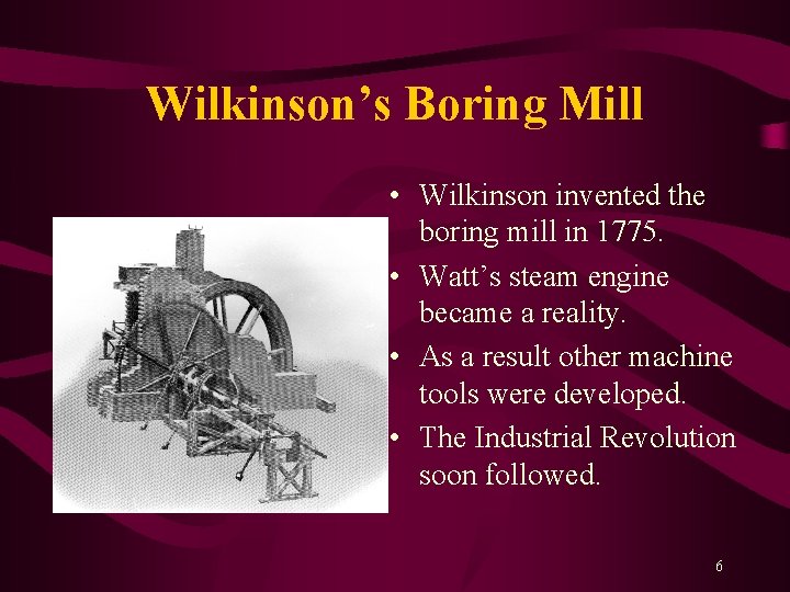 Presents Seminar 1 The Evolution of Manufacturing from