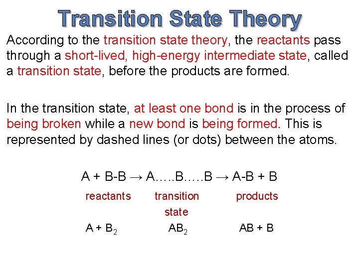 Chemical Kinetics Lesson 2 Objectives Students should be