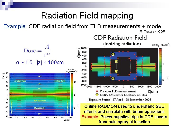 Beam Conditions and Radiation Monitoring Concerns of the