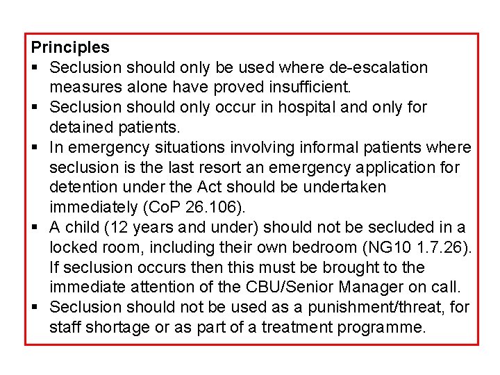 Appendix 1 Seclusion and Longterm Segregation Awareness Training