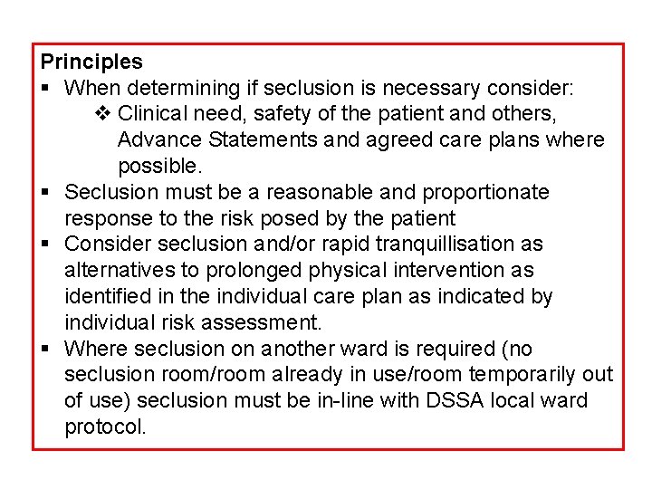 Appendix 1 Seclusion and Longterm Segregation Awareness Training