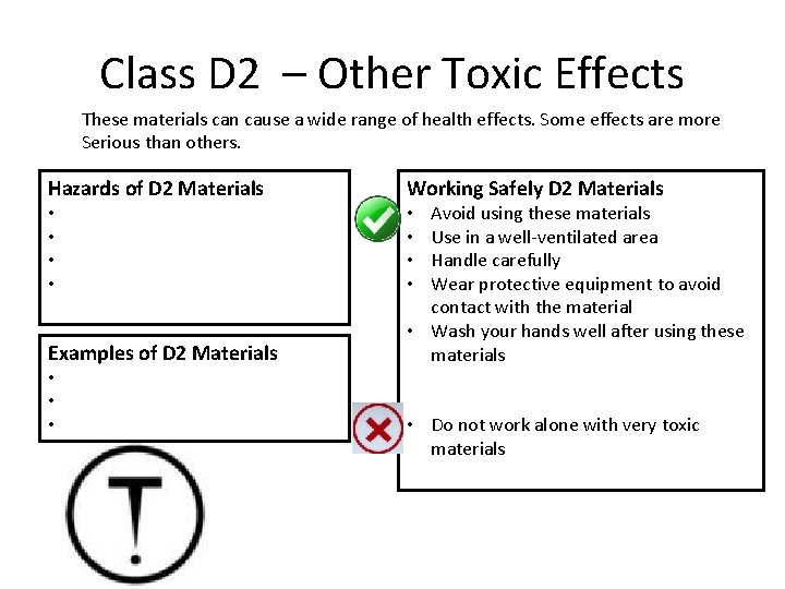 Workplace Hazardous Materials Information System The Three Components
