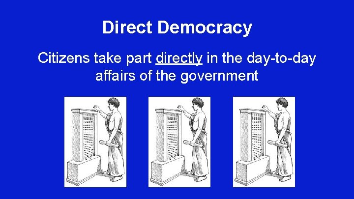 AIM Why is the birth of Direct Democracy