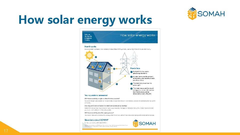 SOLAR ON MULTIFAMILY AFFORDABLE HOUSING Introduction to SOMAH