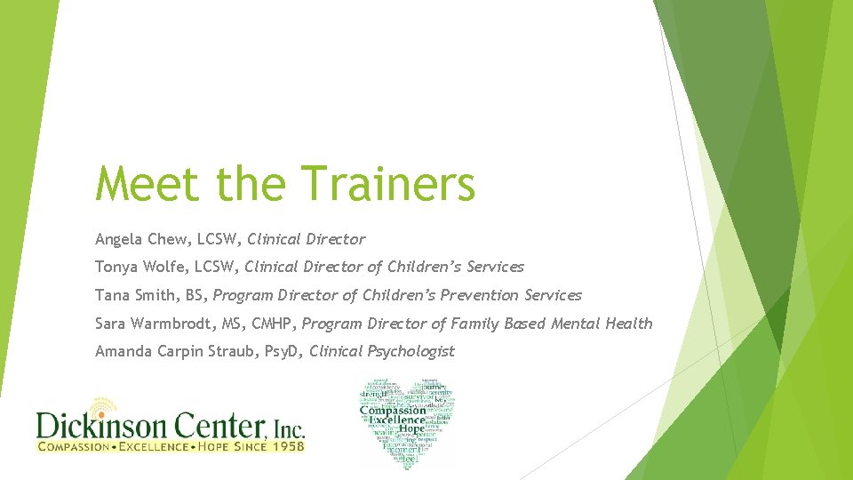 Meet the Trainers Angela Chew LCSW Clinical Director