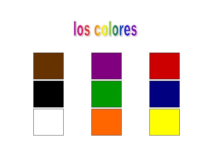 Los Numeros y los Colores Orchard Hill Elementary