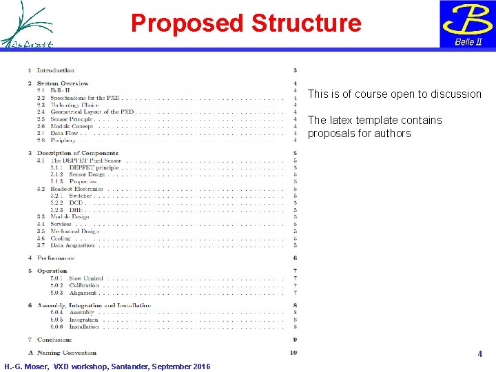 Documentation Whitebook The PXD is approaching completion the