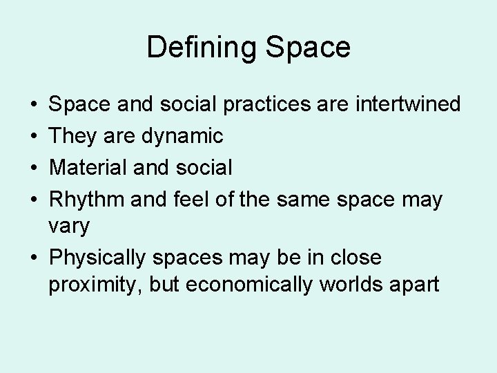GE 21001 Dynamic Human Worlds Lecture 2 How