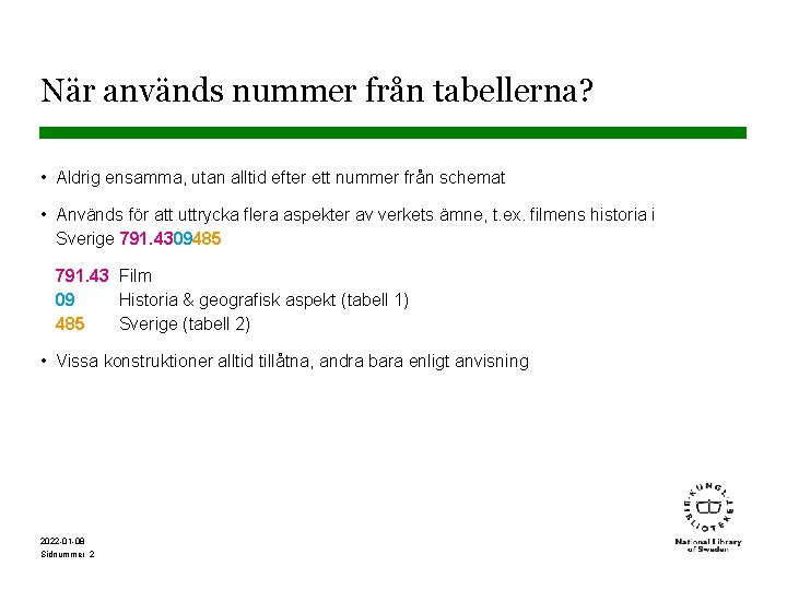 Tabellerna Deweyrummet 2011 10 27 2022 01 08