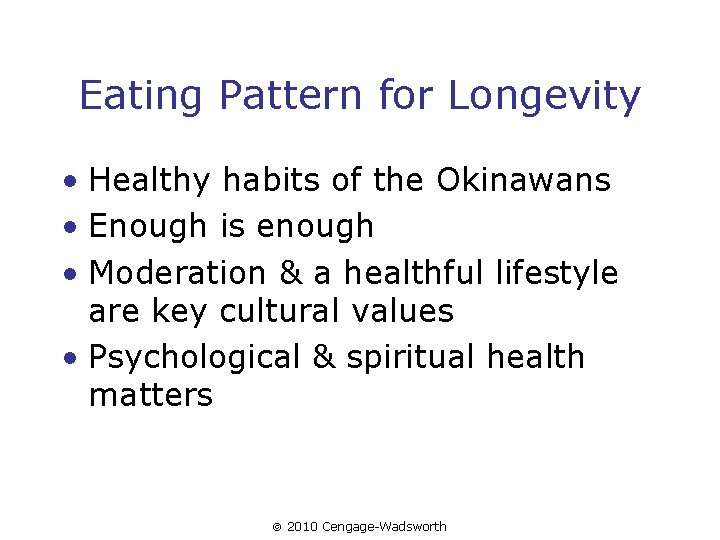 The Basics of Understanding Nutrition Chapter 1 2010