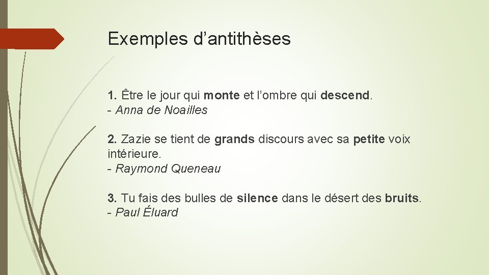 Les figures de style Figures de style Dfinition