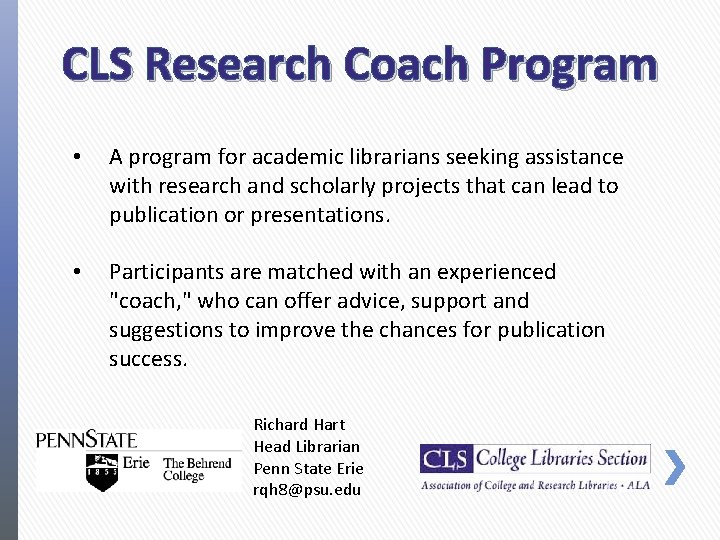 College Libraries Section of ACRL CLS Virtual Membership