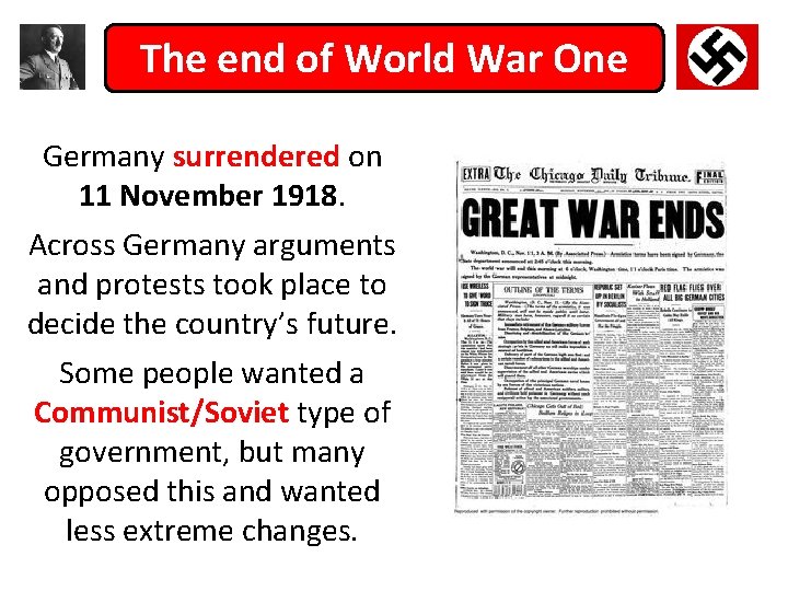 Hitler and Nazi Germany The end of World