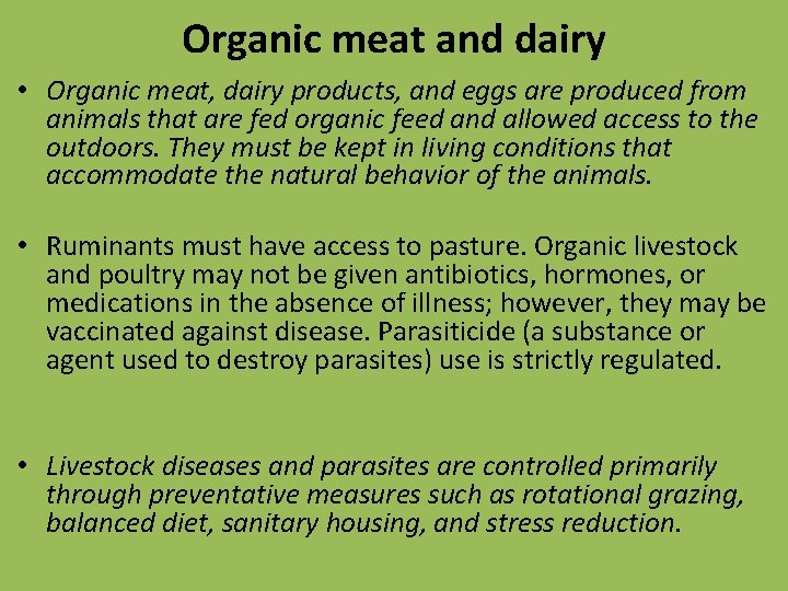 What does ORGANIC mean Understanding Organic Food Labels