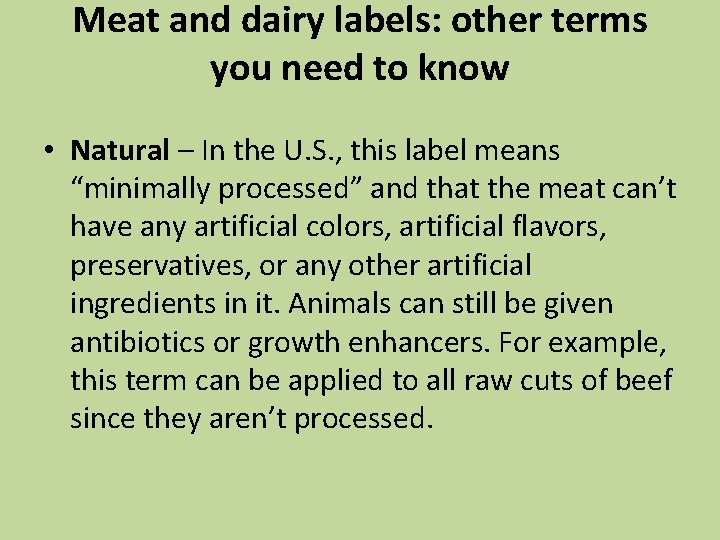 What does ORGANIC mean Understanding Organic Food Labels