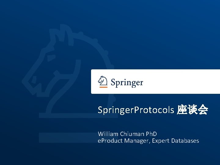 Springer Protocols William Chiuman Ph D e Product