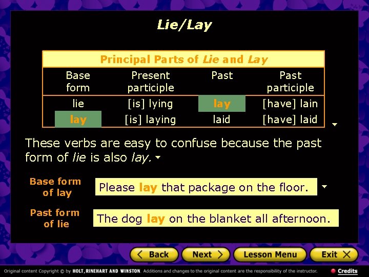 Mastering Six Troublesome Verbs Why are these verbs