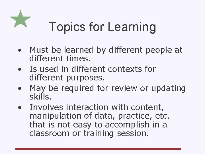 Designing for Deeper Learning How Can Learning Objects