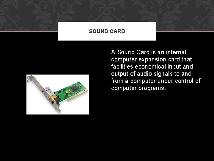 INSIDE COMPUTER By Dontarious Williams CHASSIS A Chassis