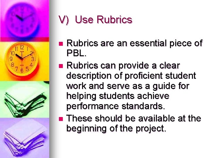 Plan the Assessment PBL PD 3 I Types