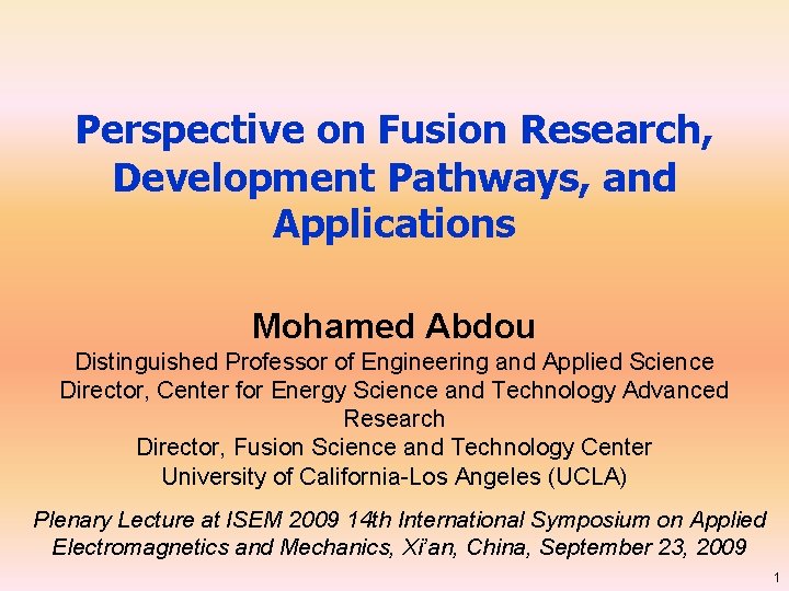 Perspective on Fusion Research Development Pathways and Applications