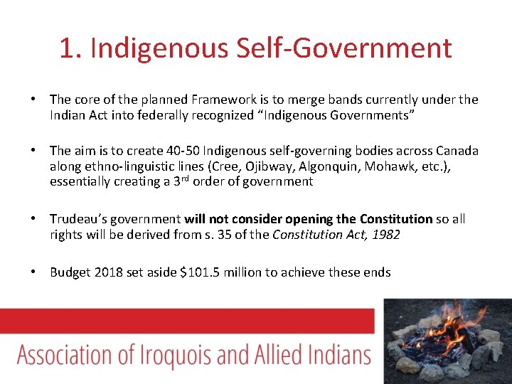 Canadas Recognition and Implementation of Indigenous Rights Framework