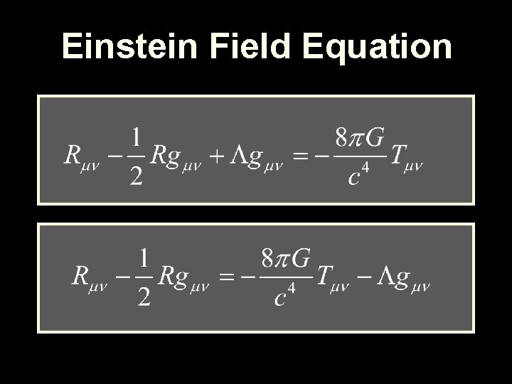 Einstein Field Equations - Tessshebaylo