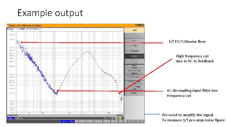 Noise studies preamp Breve descrizione del setup Descrizione