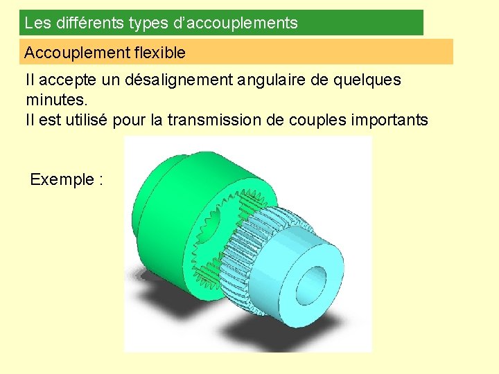 LES ACCOUPLEMENTS Quest ce quun accouplement Un accouplement
