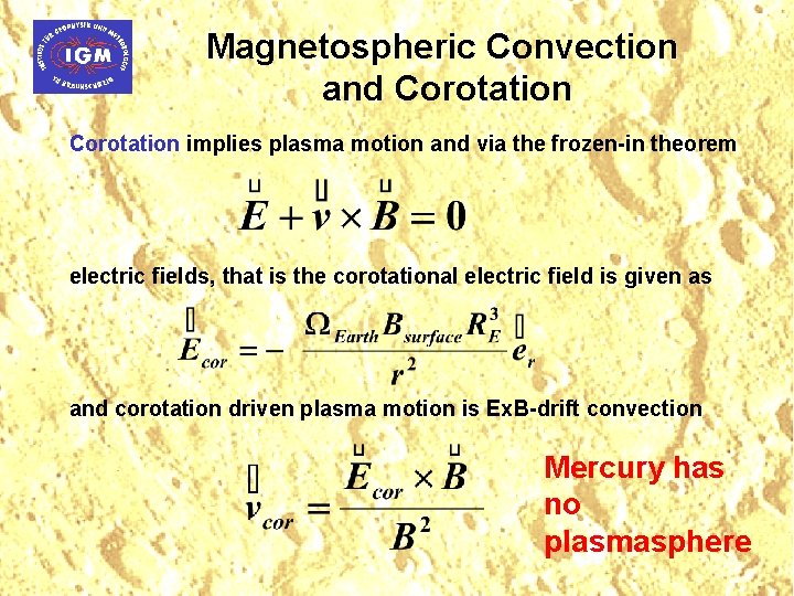The Magnetosphere of Planet Mercury The planet Shape