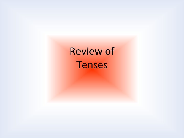 Review of Tenses Present Simple Vs Present Continuous