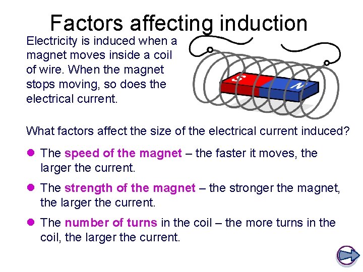 Electricity and movement What is the connection between
