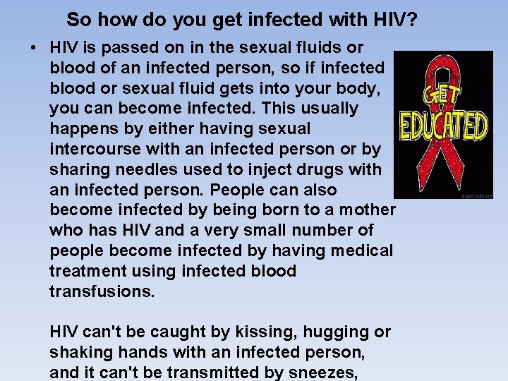 Whats the difference between HIV and AIDS HIV