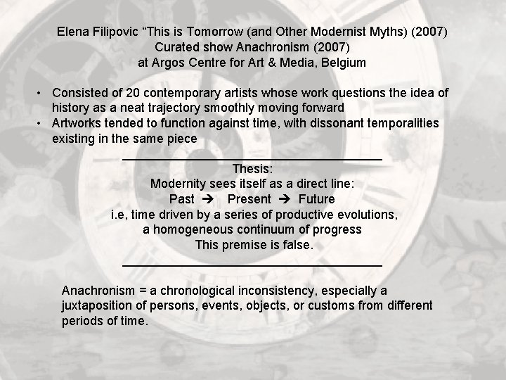 Elena Filipovic This is Tomorrow and Other Modernist