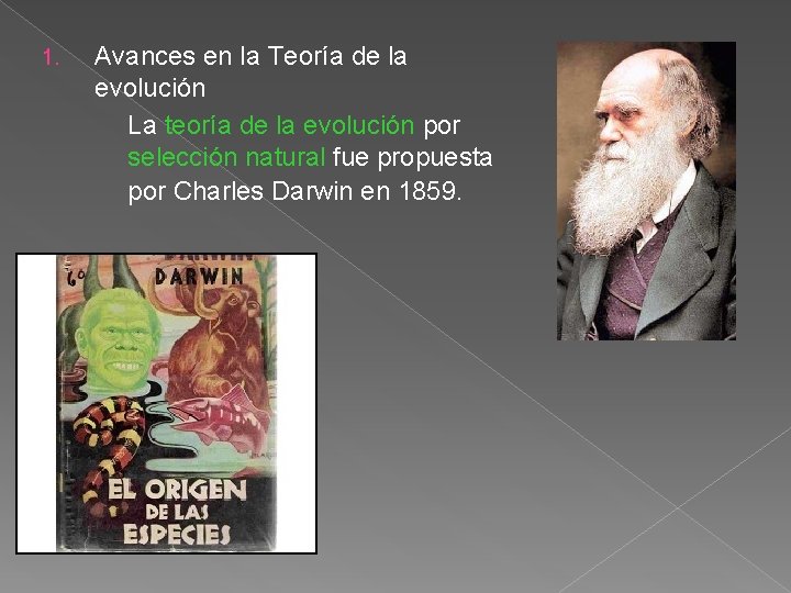 1 Avances en la Teora de la evolucin