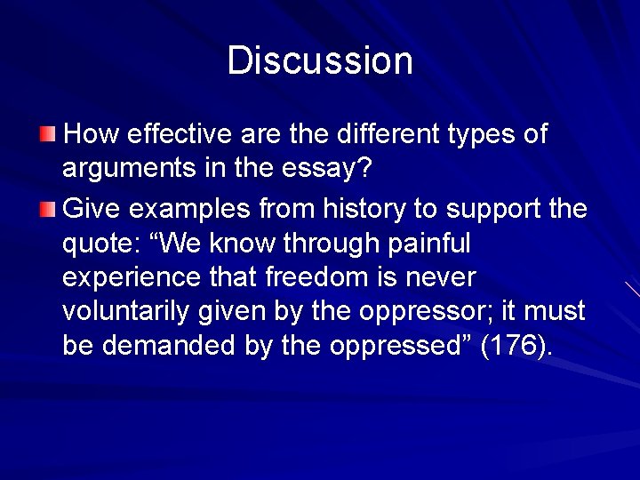 Honors Day 6 Nonfiction Finish Birmingham Jail Who