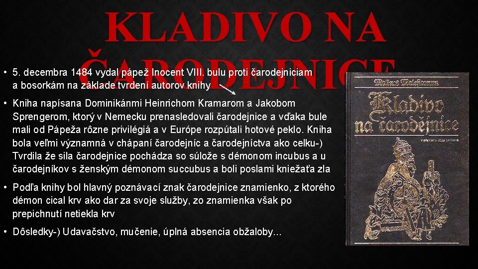 ARODEJNCKE PROCESY V EURPE I NA SLOVENSKU Rbert