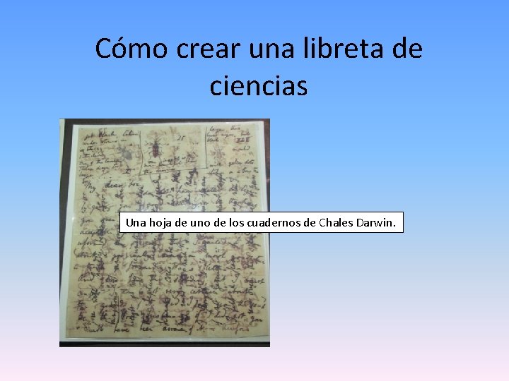 Cmo crear una libreta de ciencias Una hoja