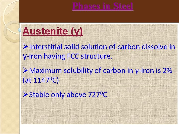 Co related to chapter Draw Iron carbon phase