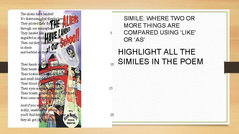 THE ALIENS HAVE LENDED KENN NESBITT The aliens