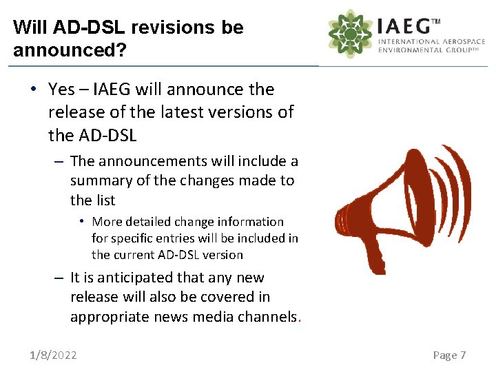 Aerospace and Defence Declarable Substance List ADDSL 182022